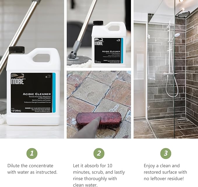Acidic Cleaner – Remove Grout Haze & Mineral Deposits from Tile & Stone ...
