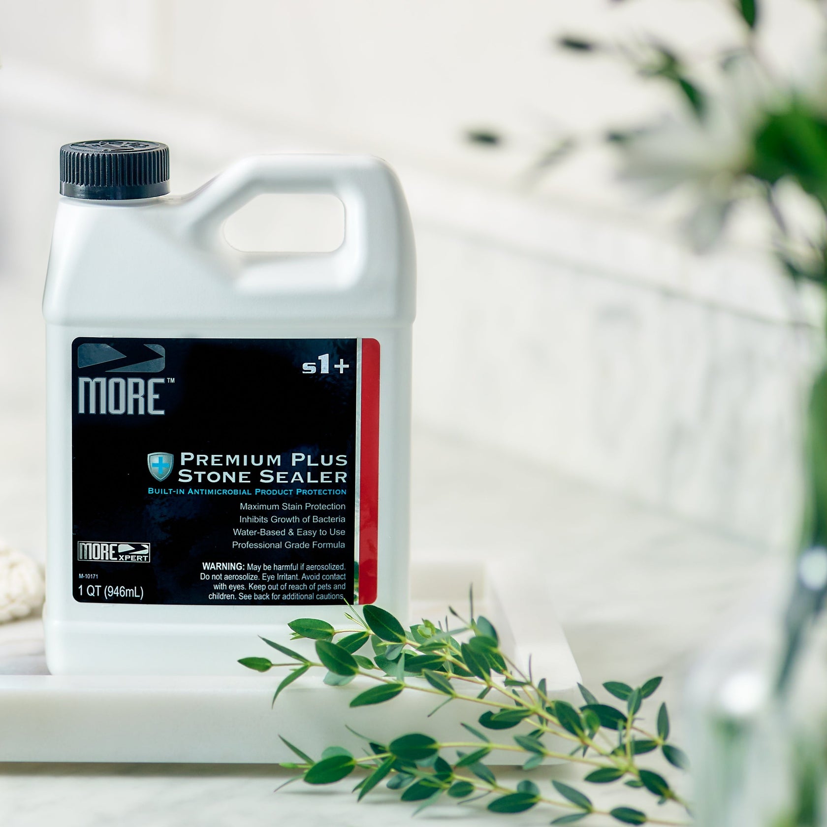 Premium Plus Stone Sealer – Oil & Water Stain Defense with ...
