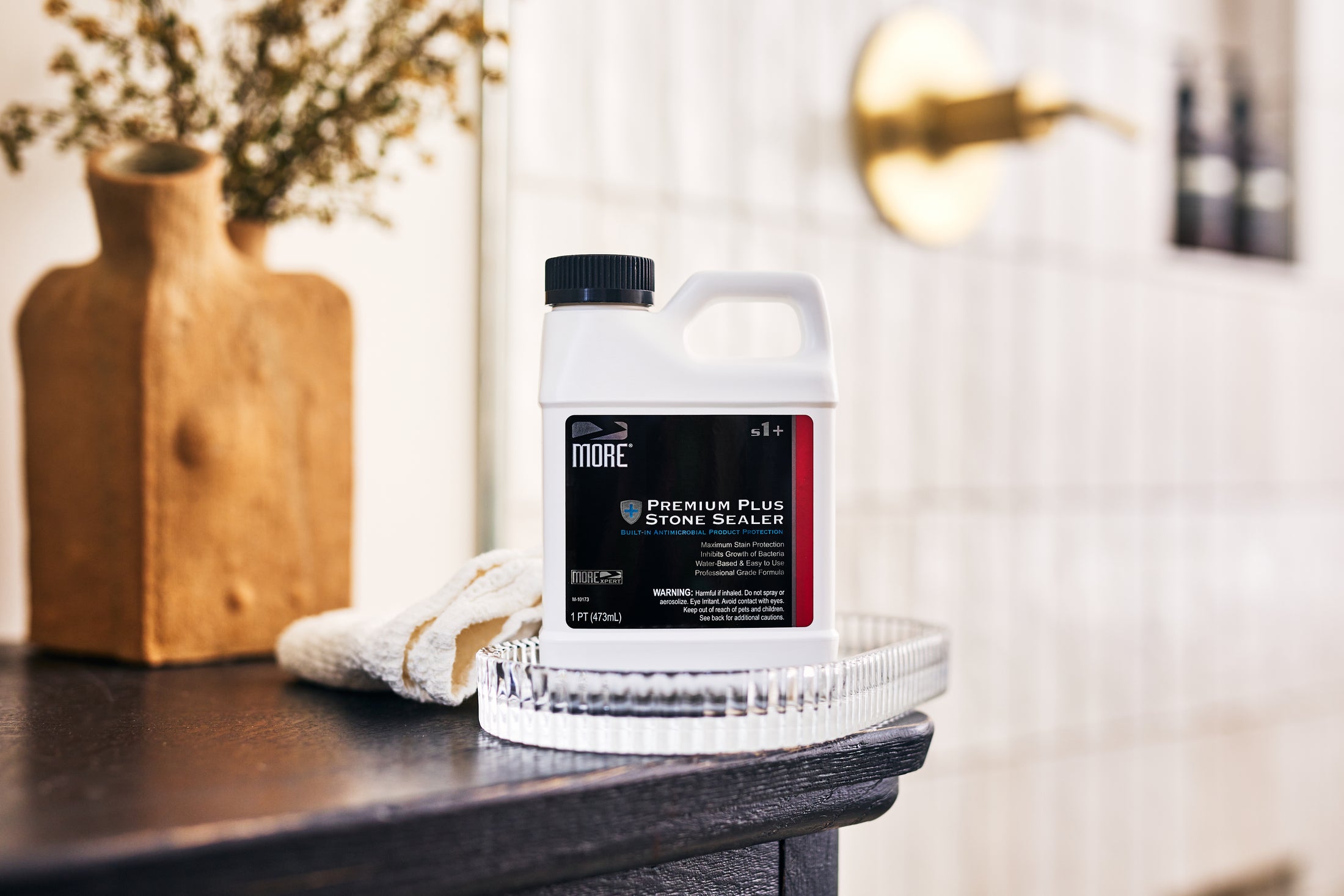 Premium Plus Stone Sealer – Oil & Water Stain Defense with ...